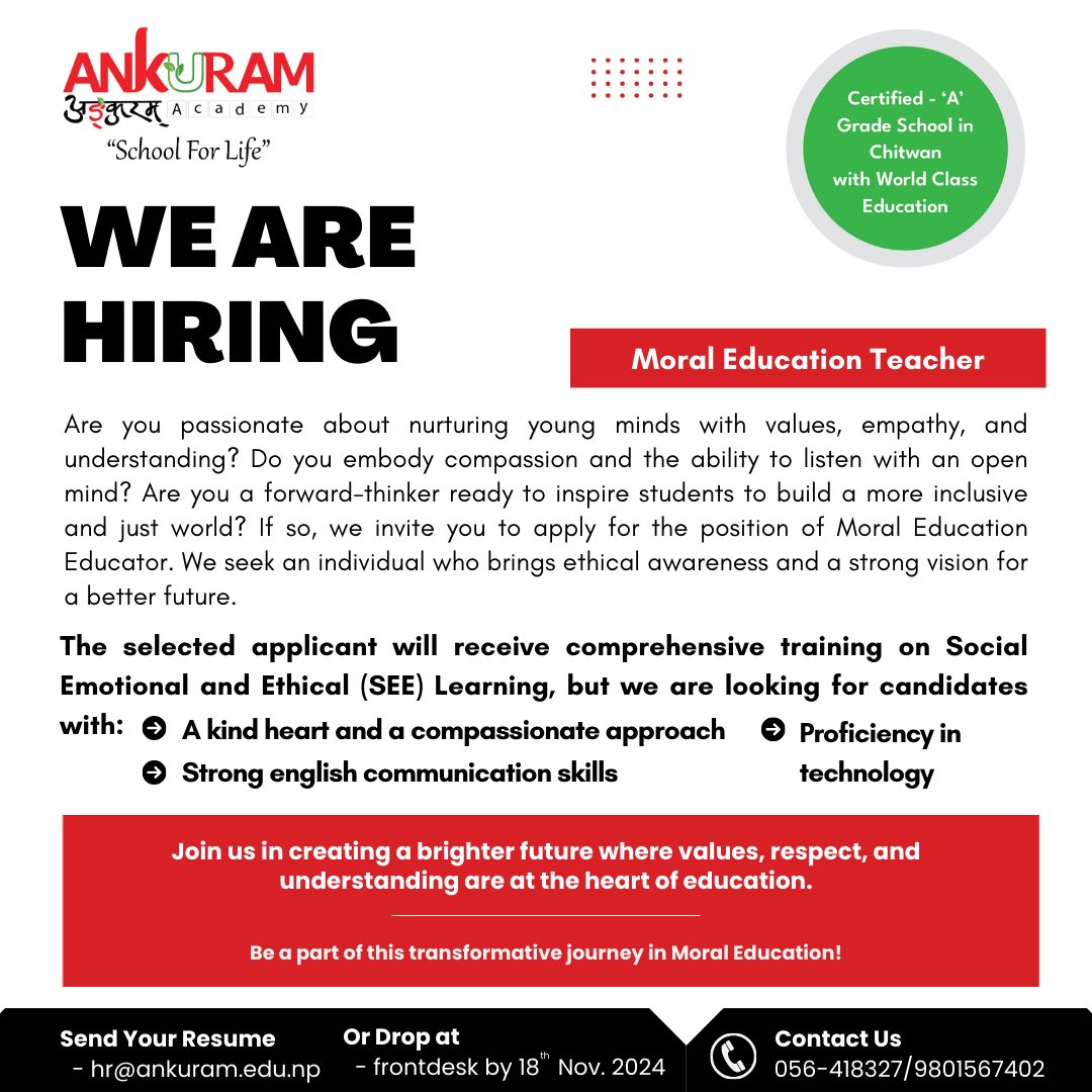 Ankuram Academy- Best School in Chitwan